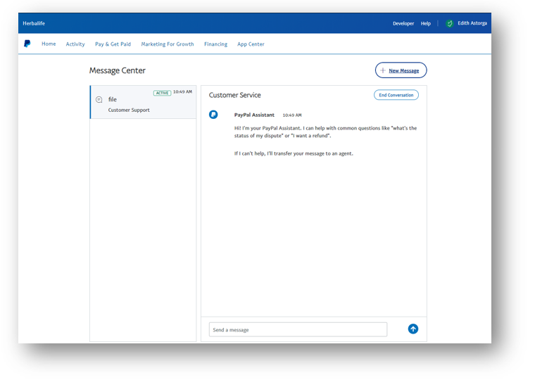 PayPal - Using the PayPal Help Center
